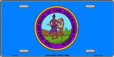 Chickasaw Nation Flag Metal Novelty License Plate Tag LP1871 | eBay