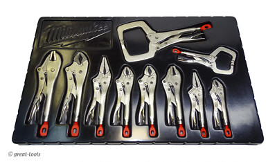 MILWAUKEE TOOLS 10-PC LOCKING PLIERS SET – Torque Lock pliers & clamps, c-clamp | eBay