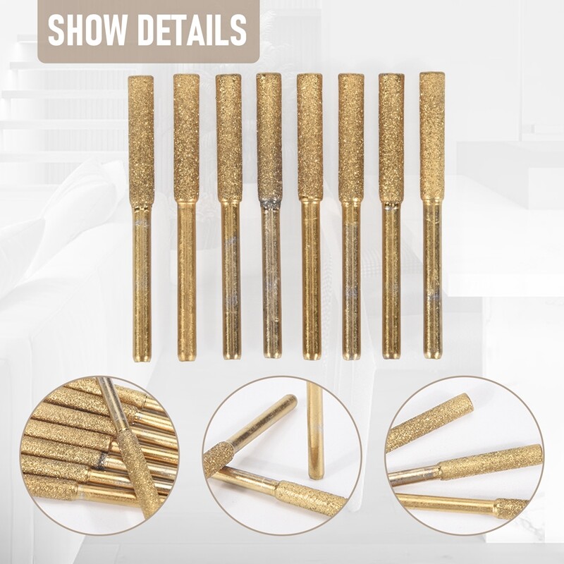 8Pcs High Hardness Diamond Chainsaw Sharpener-Stone File,Diamond ...