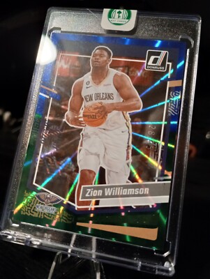 2023-24 Donruss Holo Blue and Green Laser #122 Zion Williamson | eBay
