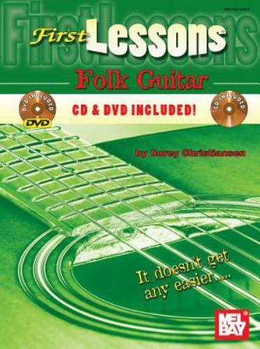 Mel Bay's First Lessons Folk Guitar Method by Corey Christianson Bk/CD ...