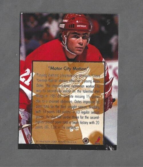 Adam Oates HOF Detroit Red Wings 1993-94 Fleer Ultra #5 | eBay