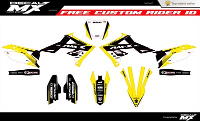 Fits Suzuki RMZ 250 2019 to 2024 RMZ450 2018 to 2024 graphic kit decals ...