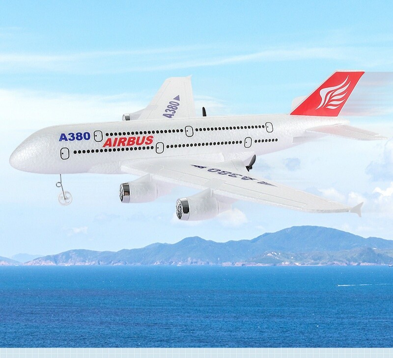 2.4G RC Airplane Airbus A380 Remote Control Aircraft 420mm Fixed Wing ...