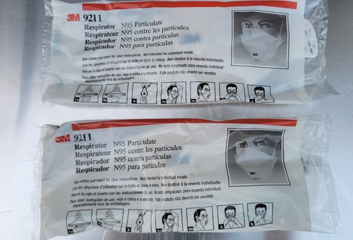 3M 9211+ Aura Particulate Disposable Respirator Masks - 10 Pack for ...