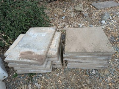 Paving Flags Slabs Used 9 x 60cmx60cmx4.5cm and 8 x 60cmx90cmx4.5cm ...