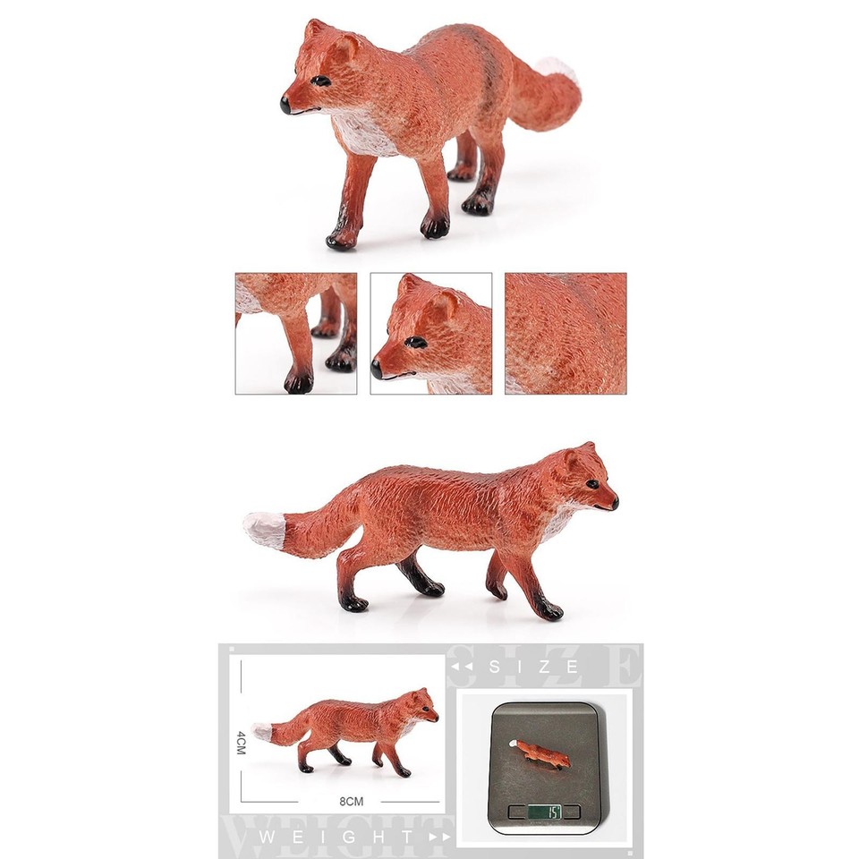 8 Pieces Animal Model Figures Set Animal Playset Model Playset Ornament ...