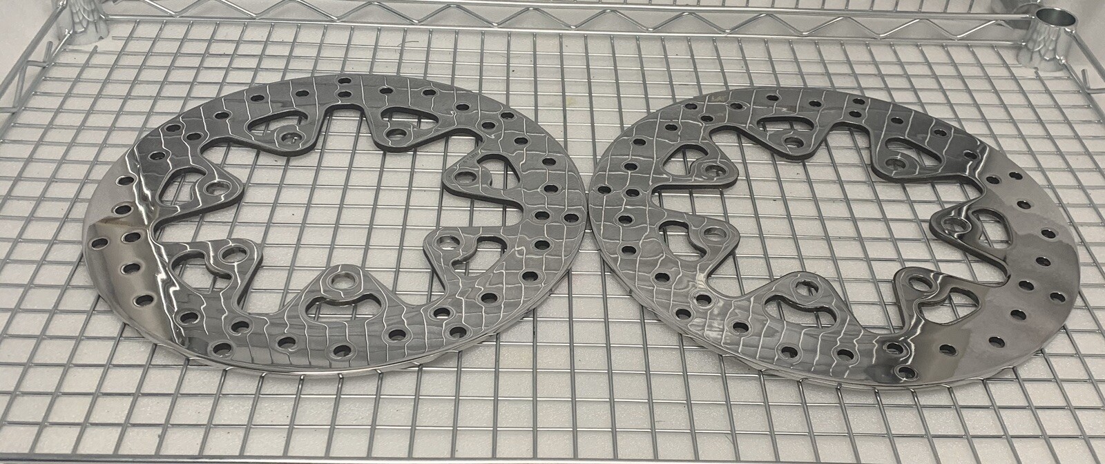 HARLEY CVO FRONT POLISH ROTORS 2009 UP TOURING ELECTRA GLIDE 41300019 ...