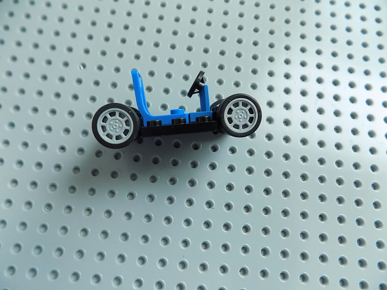 1 Lego Vehicle, Base 4 x 7 x 2/3 with Wheels Chair and Steering pick ...
