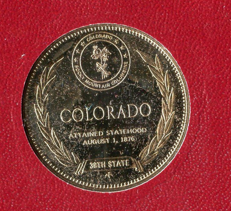 States of the Union Bronze Round | 38th Colorado (RC13666) | eBay