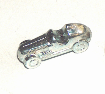 NEW Monopoly Metal Silver Tone Car Token Mover Board Game Piece Unused ...