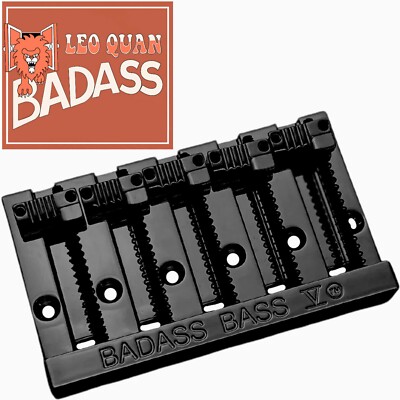 NEW Leo Quan® Badass V™ Bass Bridge for 5-string Fender P/Jazz Bass ...