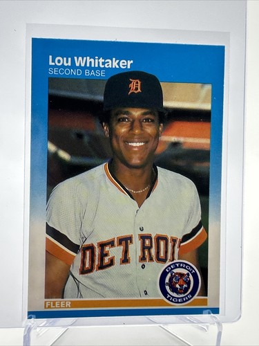 1987 Fleer Lou Whitaker Baseball Card #168 Mint FREE SHIPPING | eBay