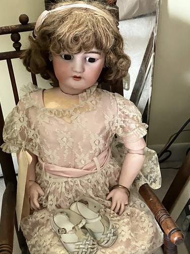 Antique 33” Tall Simon Halbig DOLL 1079 Bisque Head #15 Composition ...
