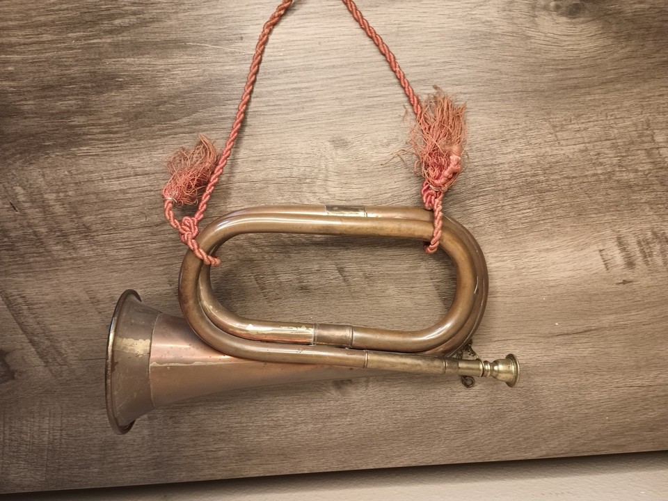 Vintage Military/Scout/ Cavalry Copper & Brass Bugle horn Instrument | eBay
