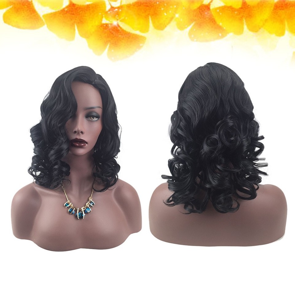 Short Hair Wig Natural Looking Exquisite Elastic Net Curvy Wig Cover ...
