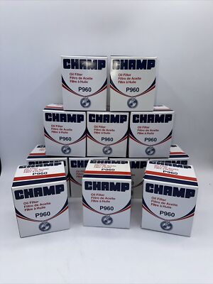 Case of 12 CHAMP P960 Engine Oil Filter For FORD MAZDA MERCURY Models ...