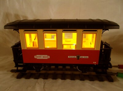 DIFFUSED WARM WHITE LED LIGHTS LGB SMALL PASSENGER CAR SLOW SPEED G ...