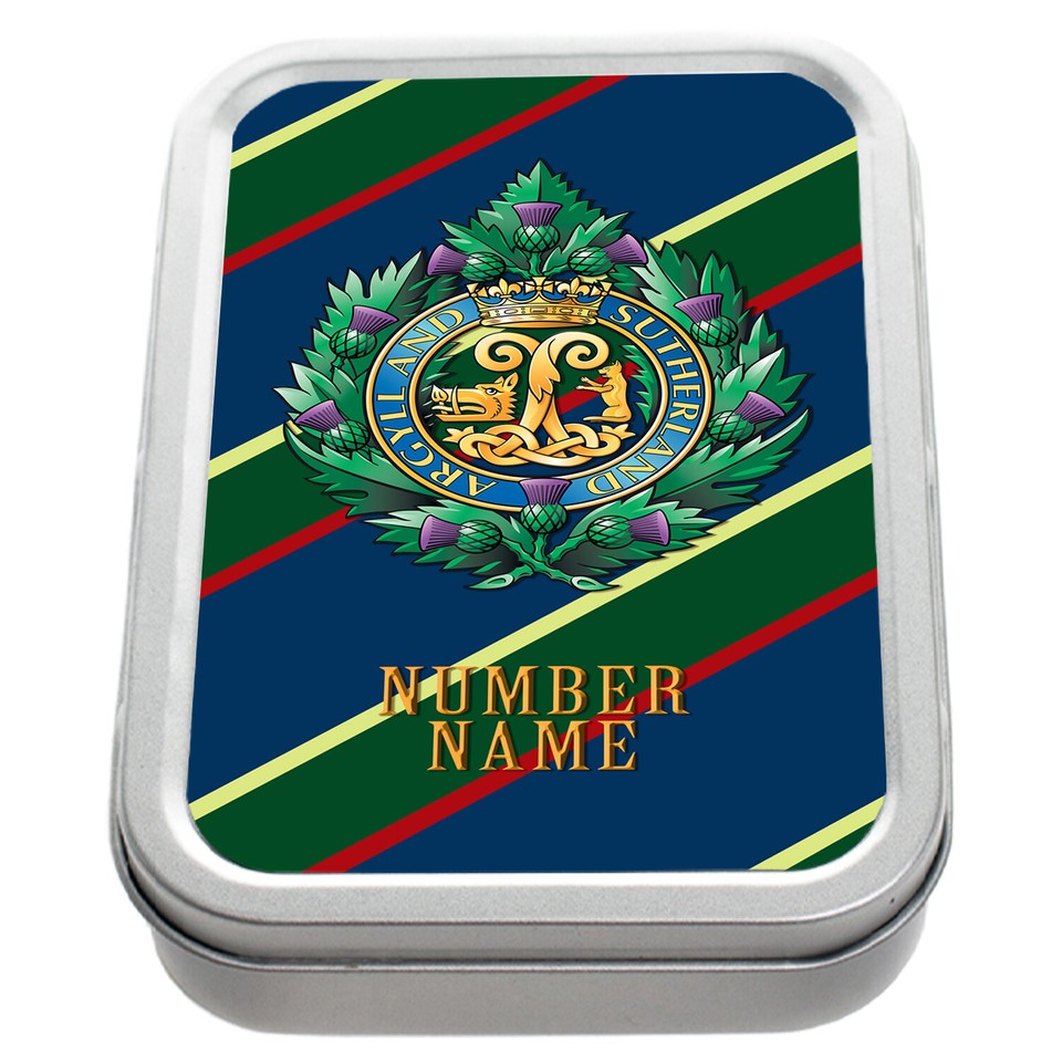 Personalised Military Tobacco Tin 2oz Pill Box Remembrance Army ...