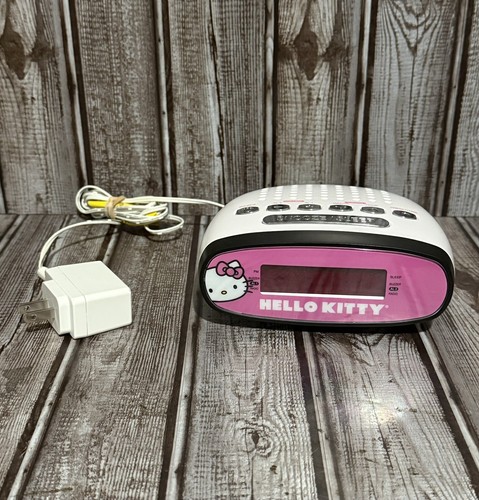 2003 Hello Kitty FM/AM Digital Dual Alarm Clock Radio Pink | eBay