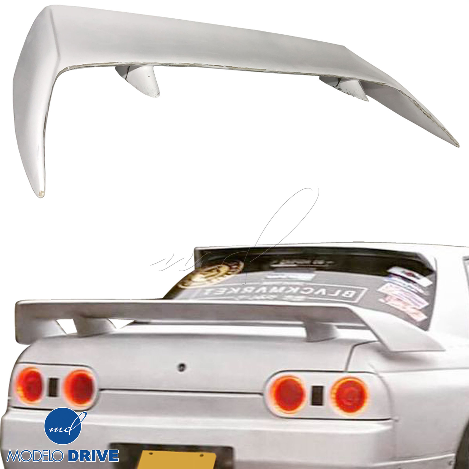 ModeloDrive FRP 3POW Spoiler Wing R32 For Nissan Skyline 90-94 | eBay