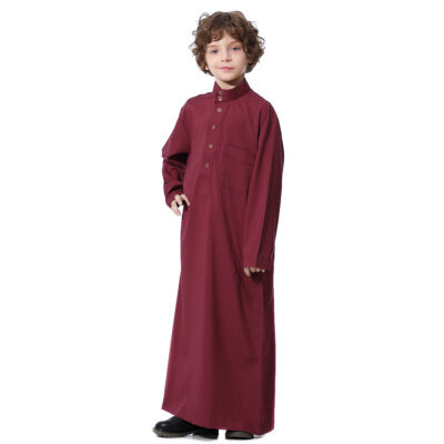 Boys KIDS SAUDI Arabic Thobe Robe Top Pants Kaftan Arab Islamic Muslim ...