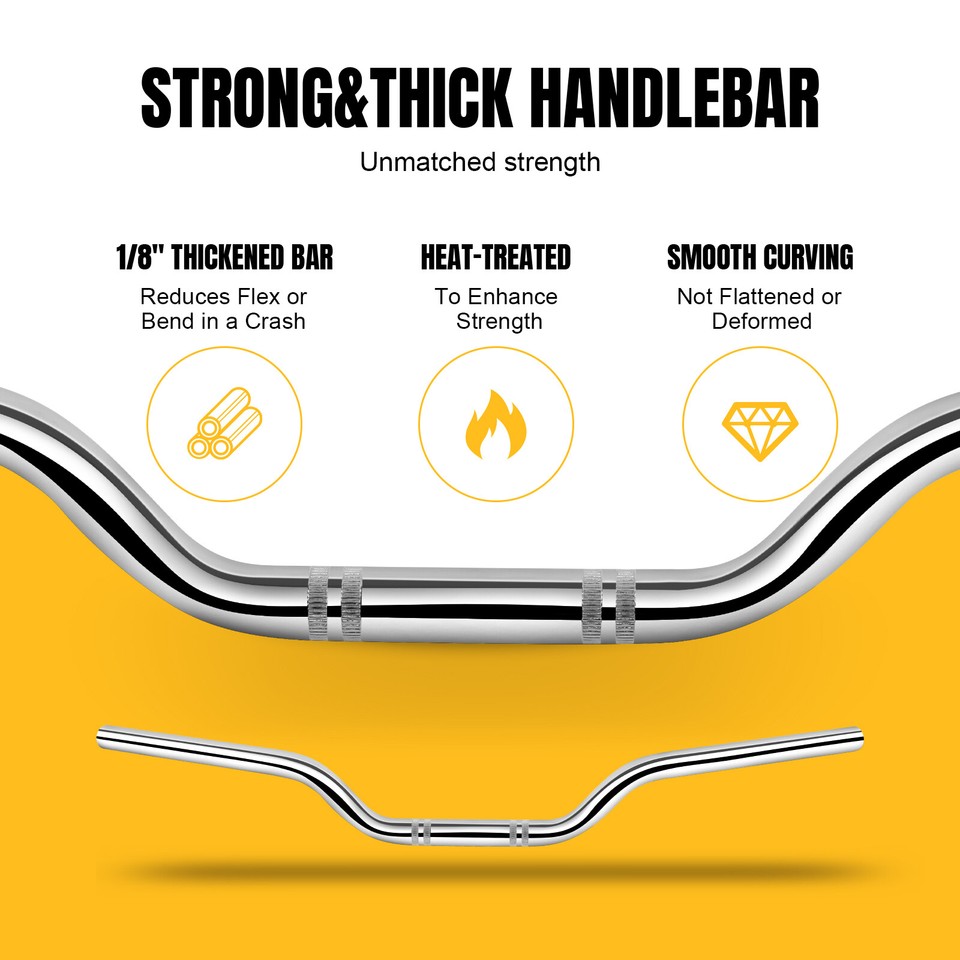 For Suzuki GS500F GS500E GS500 1" 25mm Motorcycle Tracker Drag Bars ...