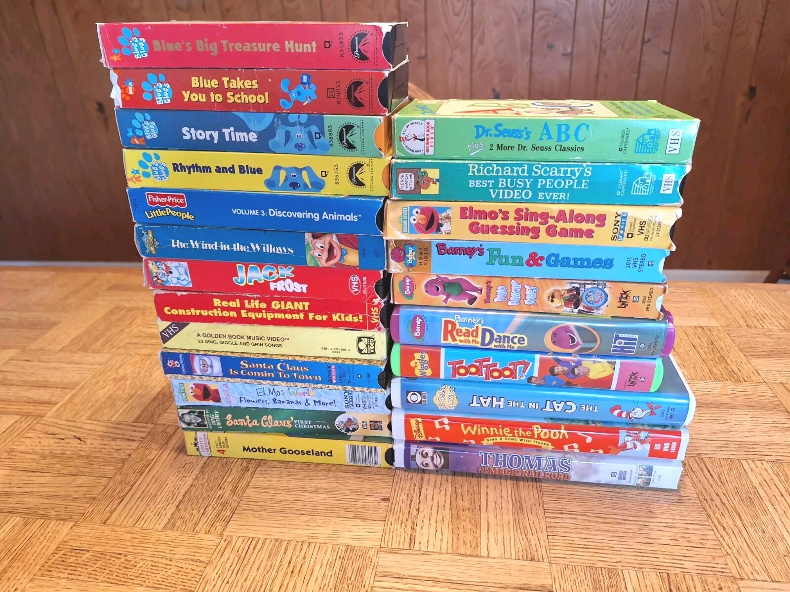 Lot Of 23 Kids VHS Tapes Barney Blues Clues | Grelly USA