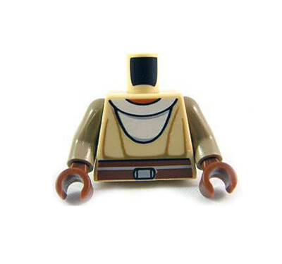 NEW LEGO - Torso - Star Wars - Nahdar Vebb Jedi Robe Brown x1 - 8095 ...