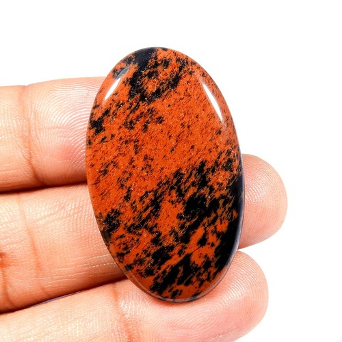 Red Mahogany Obsidian Gemstone Oval Shape Natural Cabochon Loose 32 Cts ...