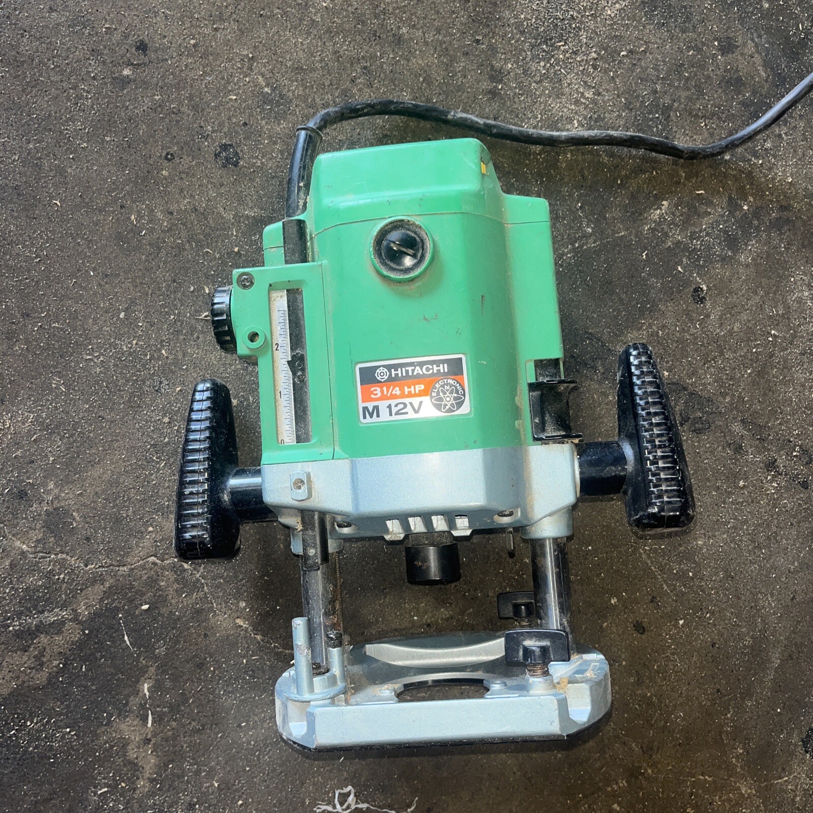 Hitachi M12V 1/2" Super Duty Plunge Router 3 1/4 HP 15A w/Edge Guide ...