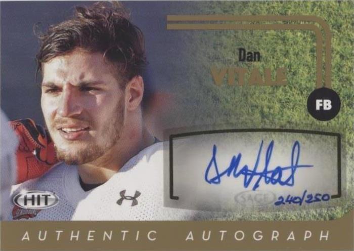 2016 SAGE Hit - Autographs Dan Vitale #A65 Gold /250 (AU, RC) for sale ...