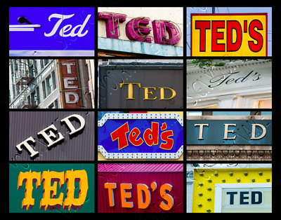 TED Name Poster featuring photos of actual signs | eBay