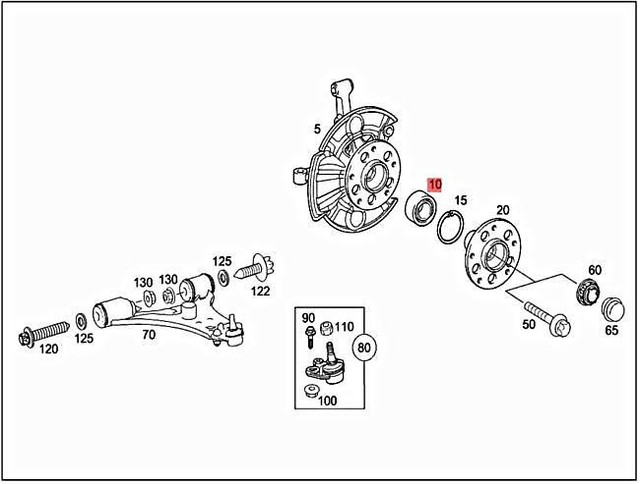 Genuine Mercedes-Benz Angul.Contact Ball Bear. OEM 1699810006 for sale ...