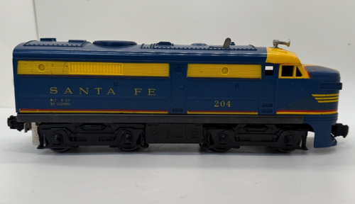 Vintage Lionel Santa Fe Engine 204 , blue/ yellow / red | eBay
