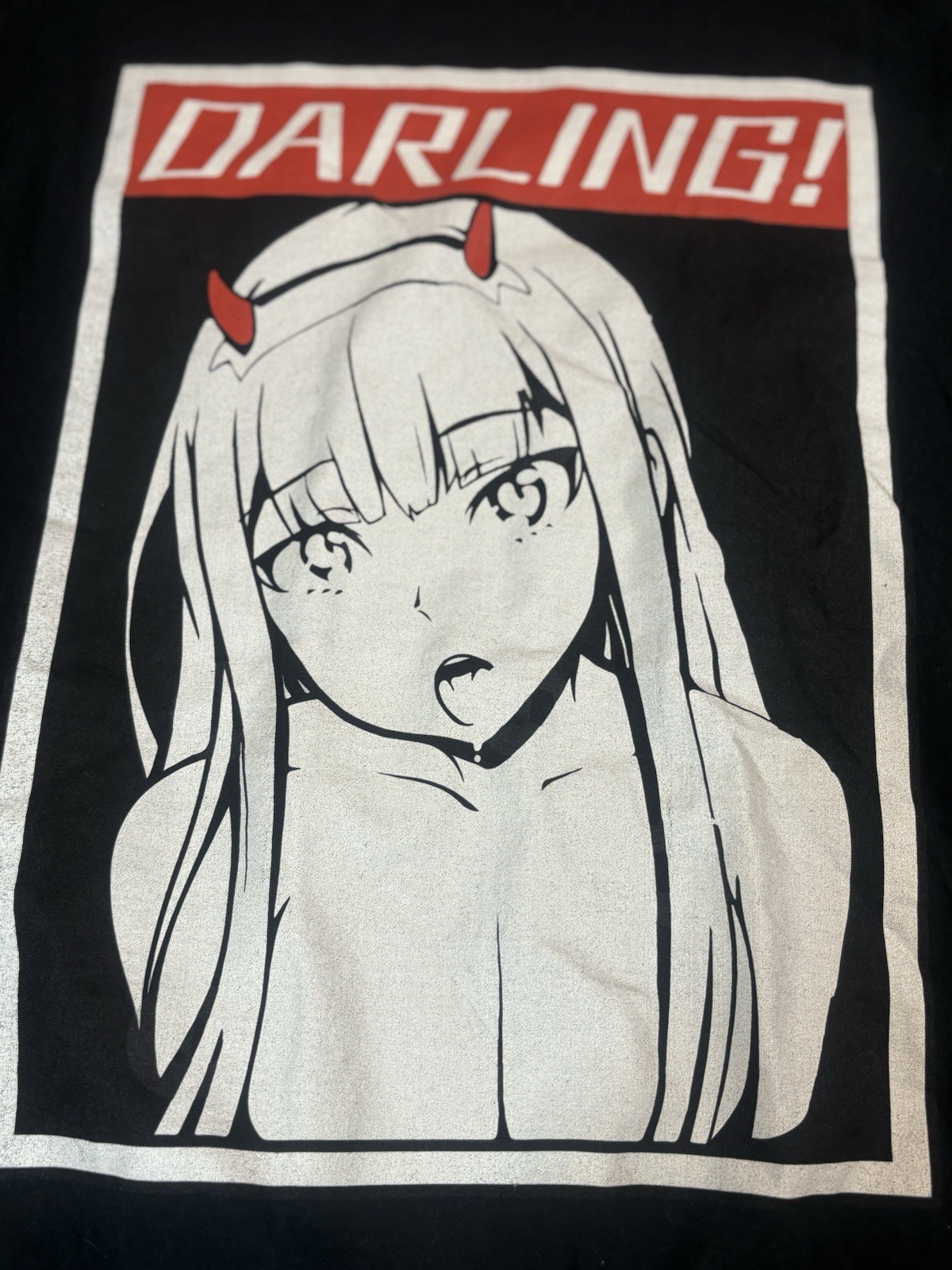 Vintage Anime Darling Arigato Senpai Hentai Tshirt Bl… - Gem