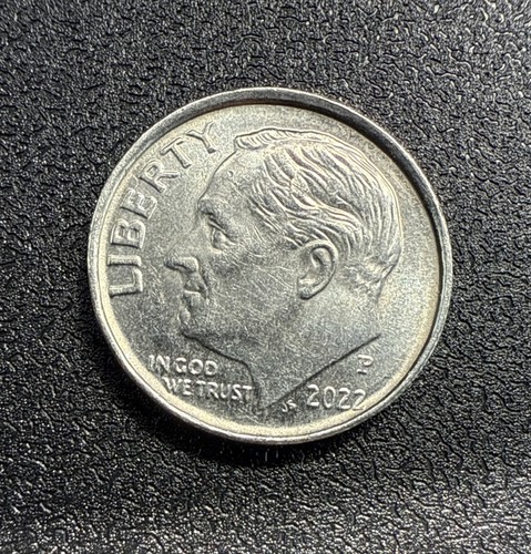 Error Rare 2022p Roosevelt Dime Raised Rim On Both Sides No Ridges | eBay