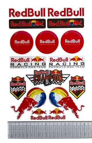 RedBull Racing Logo Sticker Sheet – Die-Cut Vinyl Decals #8 | eBay