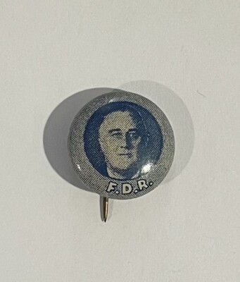 1936 Roosevelt FDR President Campaign Political Button Pinback Pin ...