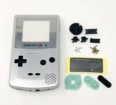 GBC Nintendo Game Boy Color Replacement Housing Shell Screen Silver USA ...
