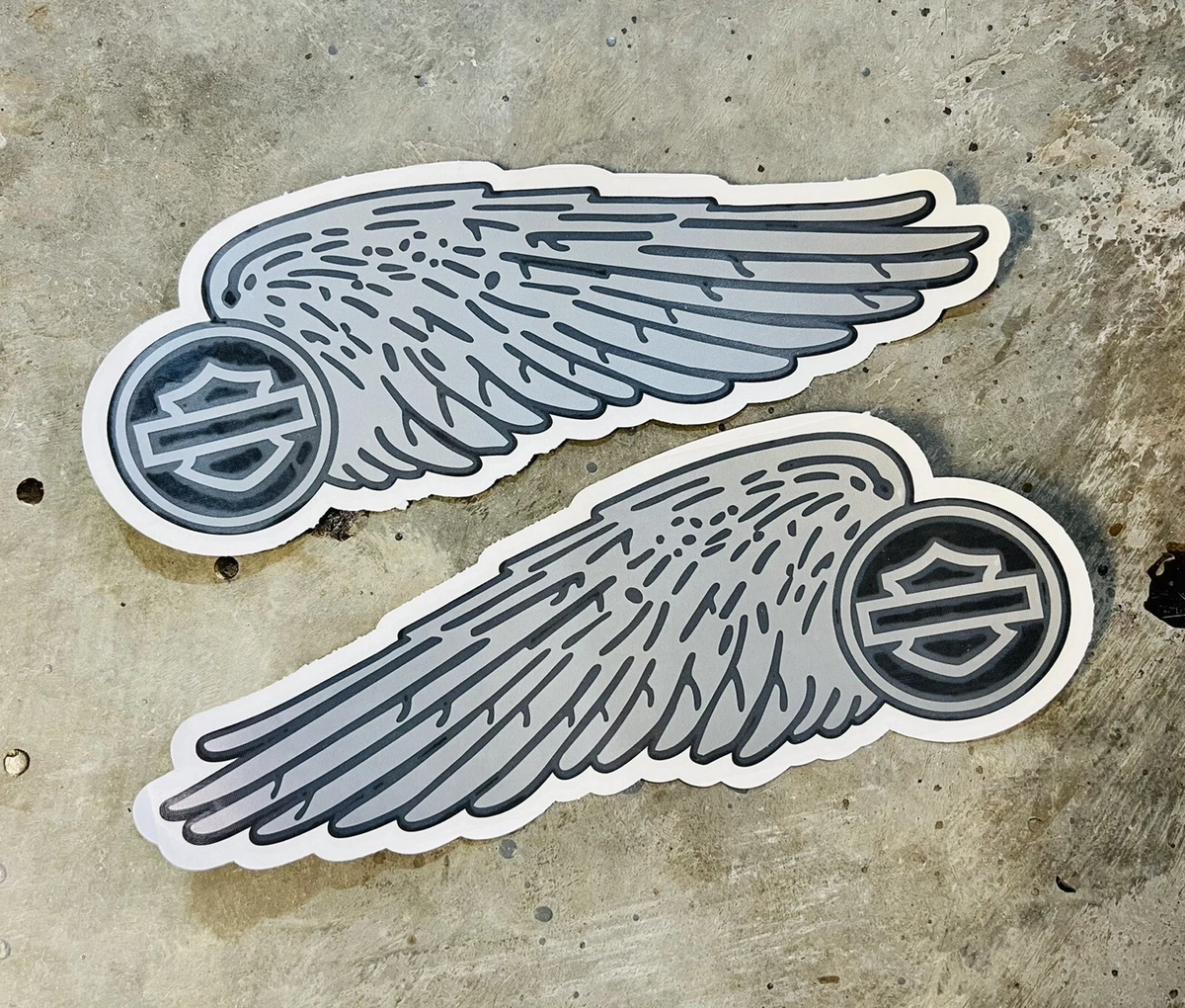 Harley Davidson Tank Logo With Wings