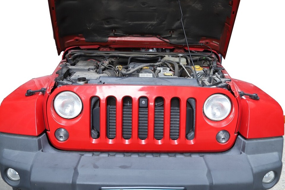 Anti-Theft Hidden Grille Hood Lock Latches w/ keys for Jeep Wrangler JK ...
