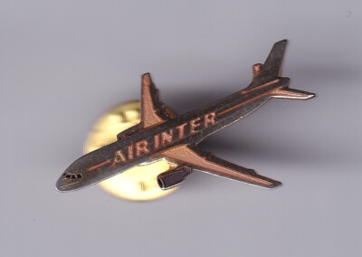 RARE PINS PIN'S .. AVION PLANE AIRLINES COMPAGNIE AIR INTER BOEING OR ...