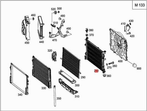 Genuine Mercedes Water Cooler C117 W176 X117 X156 0995006603 | eBay
