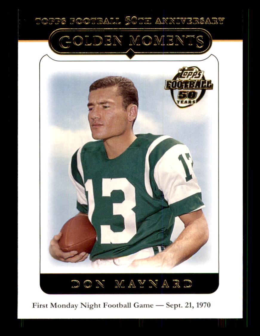 2005 FOOTBALL 2005 Topps Don Maynard New York Jets #328 GM1 | eBay