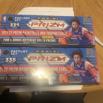 2021-22 Panini Prizm Basketball Factory Set 335 Cards Hyper Prizm ...