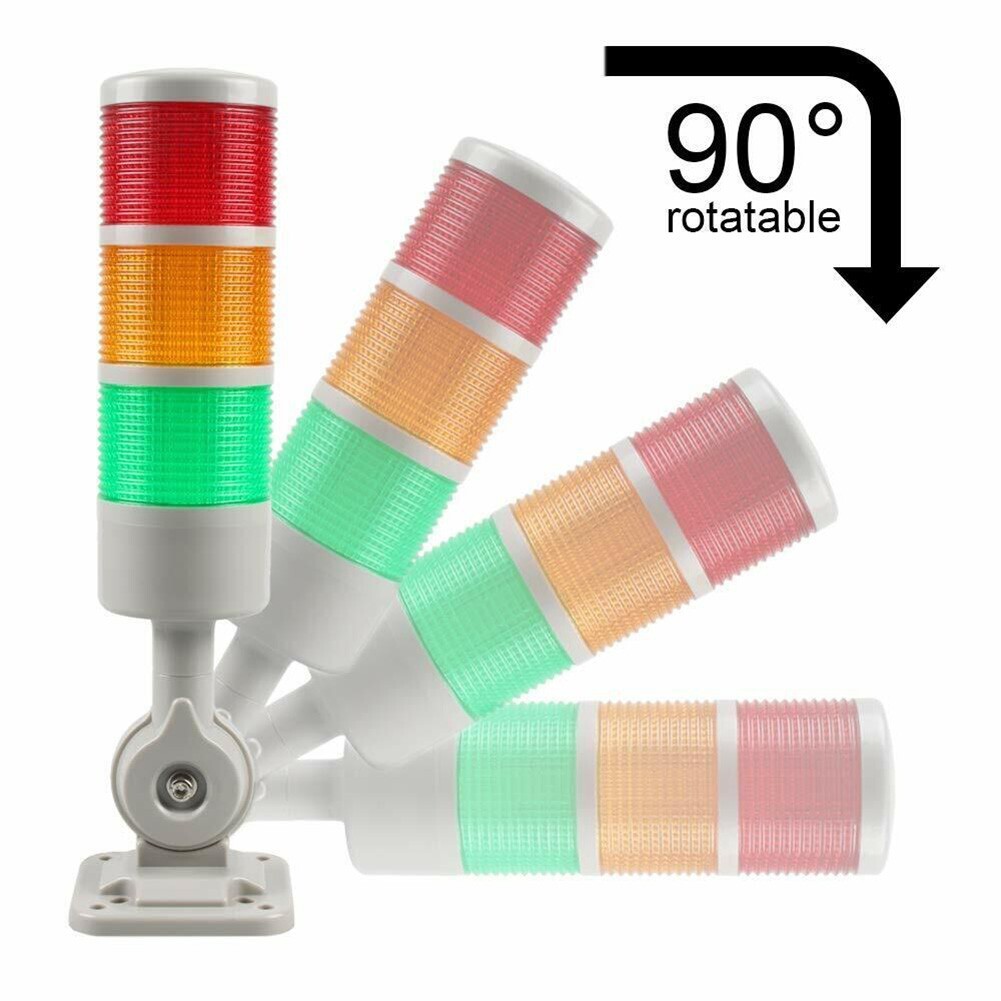 CNC Machine Tool Warn Ing Light 12-24VDC Buzzer Alarm Constant ...