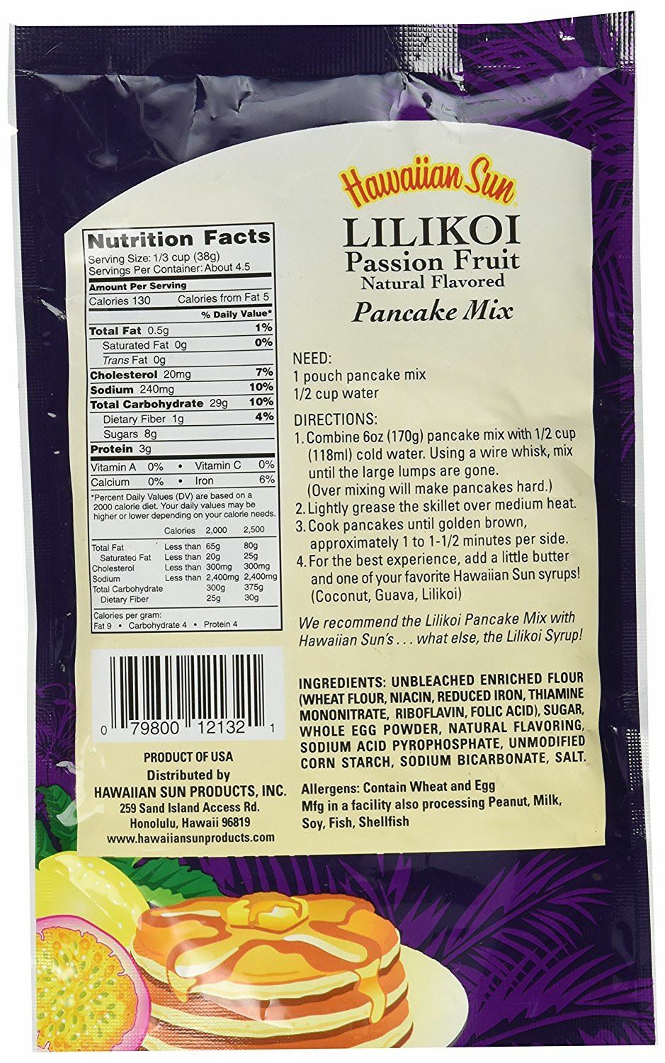 Hawaiian Lilikoi Passion Fruit Pancake Mix From Hawaii | eBay