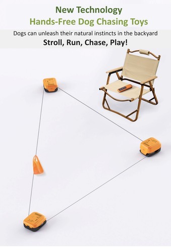 remote control pet chase toy for outdoor exercise and training ...