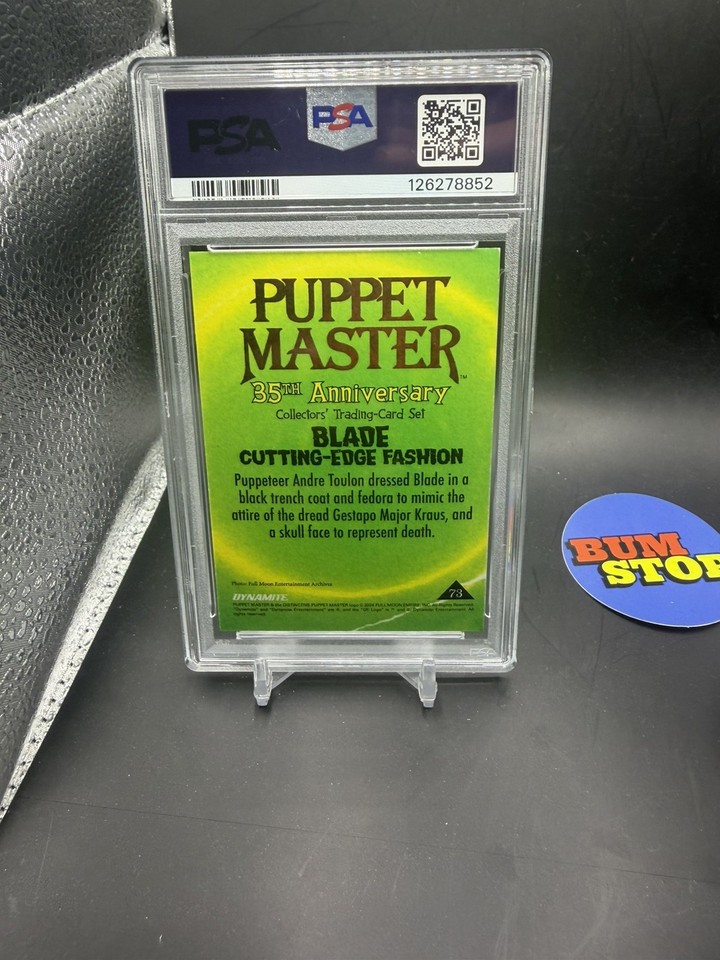 2024 Puppet Master 35th Anniversary Dynamite #73 BLADE RAINBOW FOIL PSA ...